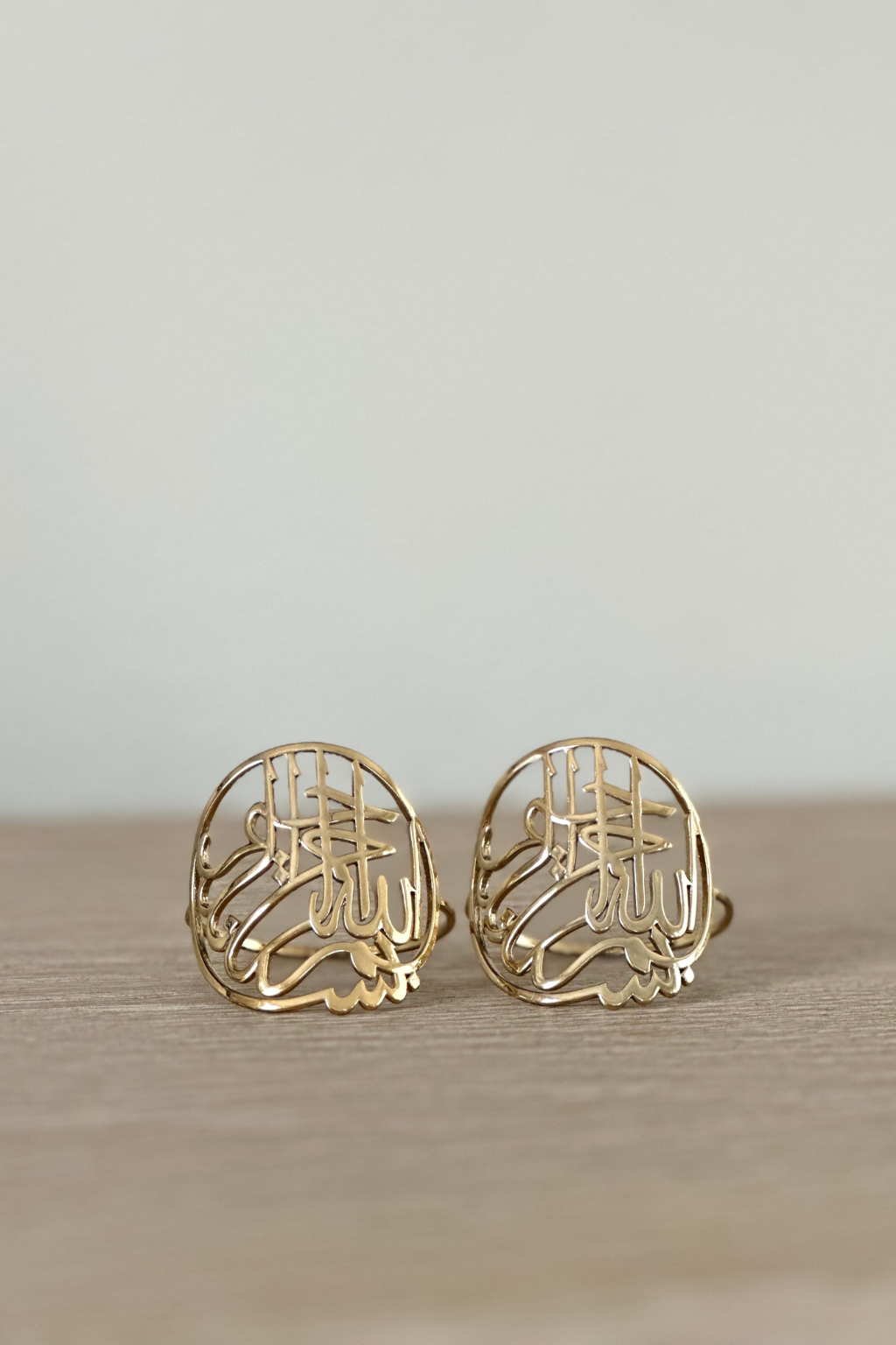 Gold Arabic Napkin Rings – Crescent Star Creations